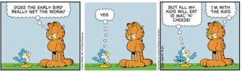 Early Bird Gets the Worm – Garfield | Birds of the Bible For Kids